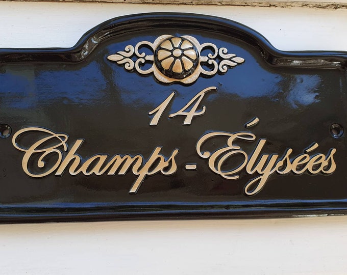 House Name Plaque (script Style) - Etsy