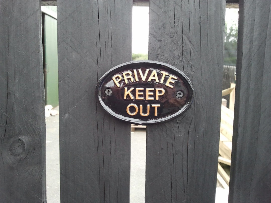 Private Keep Out - Etsy