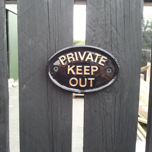 Keep Out Sign - Etsy UK