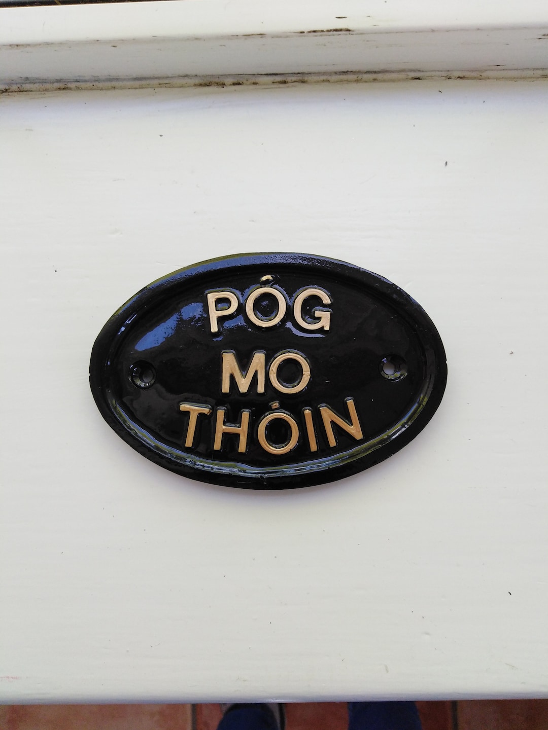 Pog Mo Thoin, Irish Sign, Kiss My A**, Funny Sign, Failte - Etsy