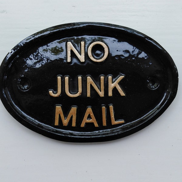 No Junk Sign - Etsy