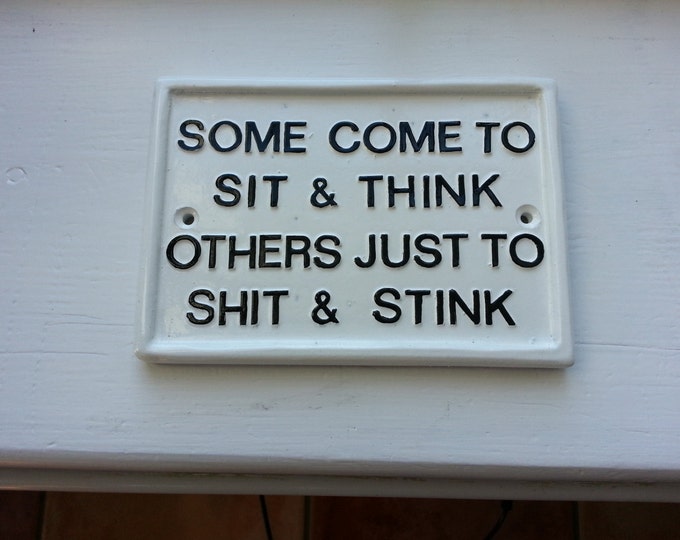 Funny Signs, Humorous, Plaques ,toilet Sign,house - Etsy