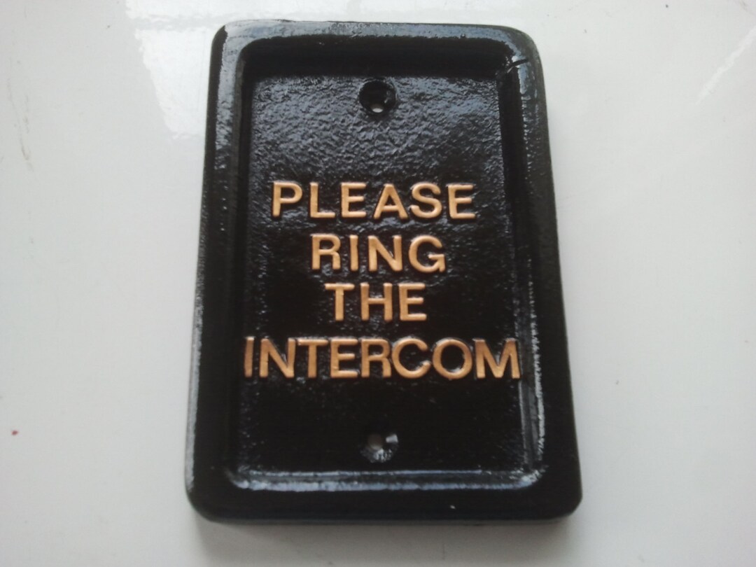 Please Ring the Intercom - Etsy