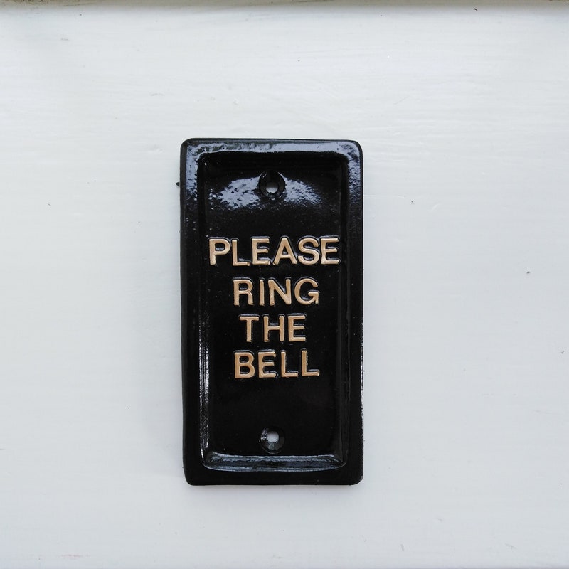 Please Ring Bell Sign - Etsy