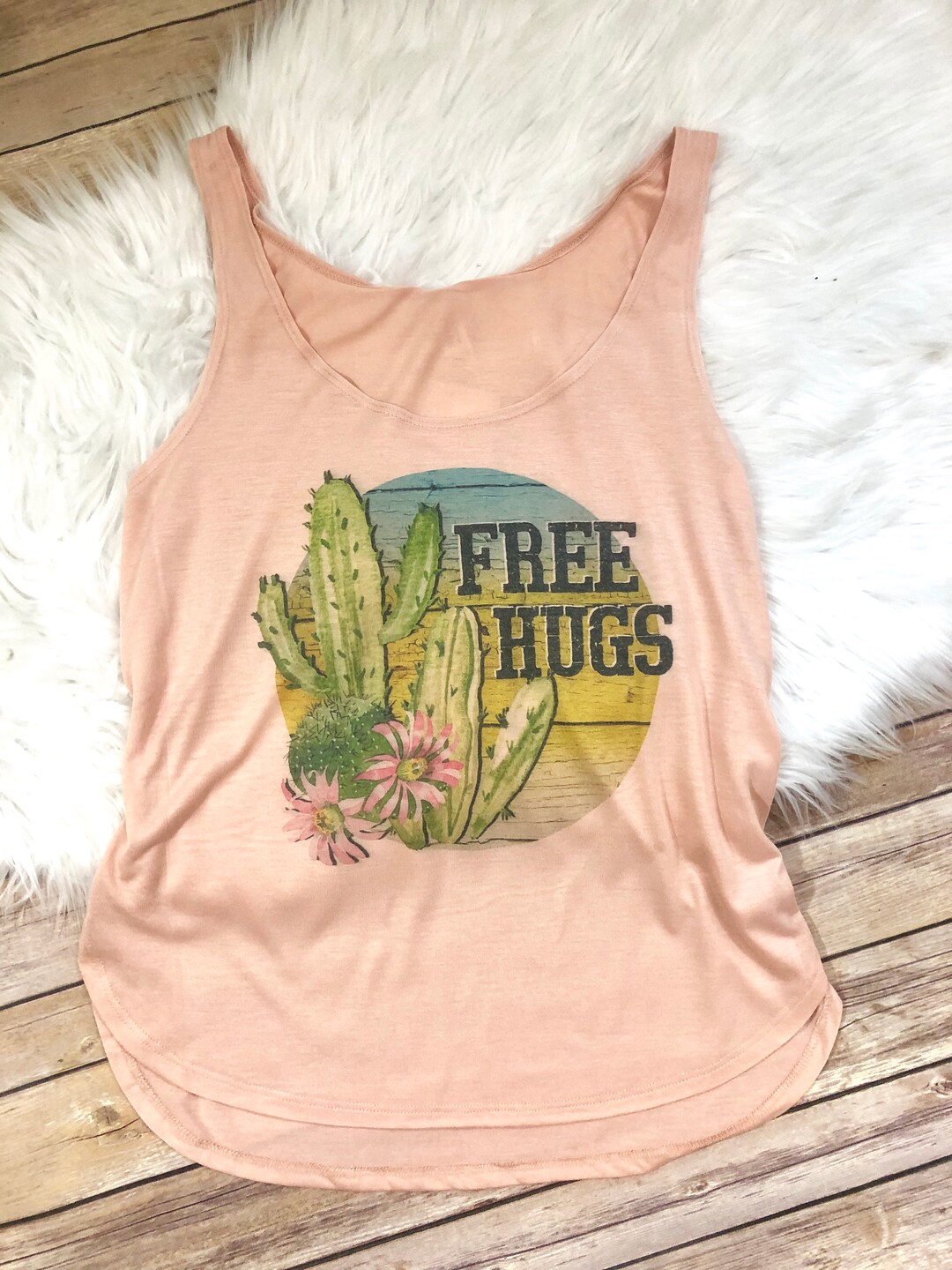 Free Hugs Cactus, Free Hugs Tank, Women's Tank , Funny Shirt, Trendy ...