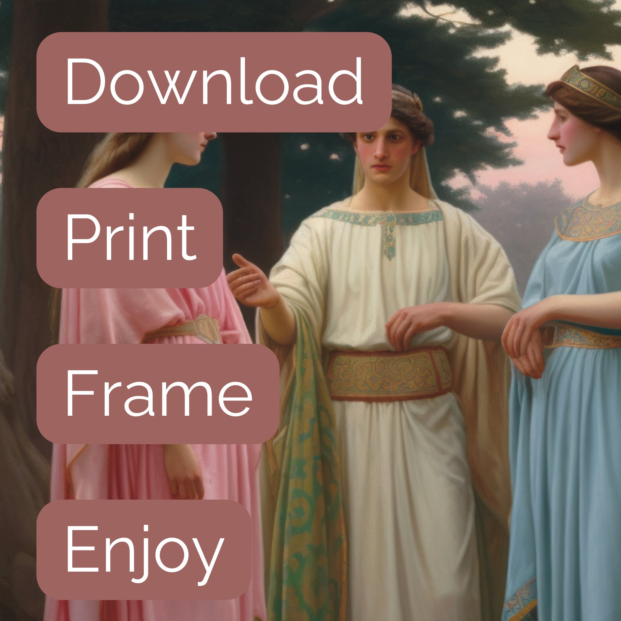 PRINTABLE Pre-raphaelite TRANS People Download Print Queer Art Spirit ...