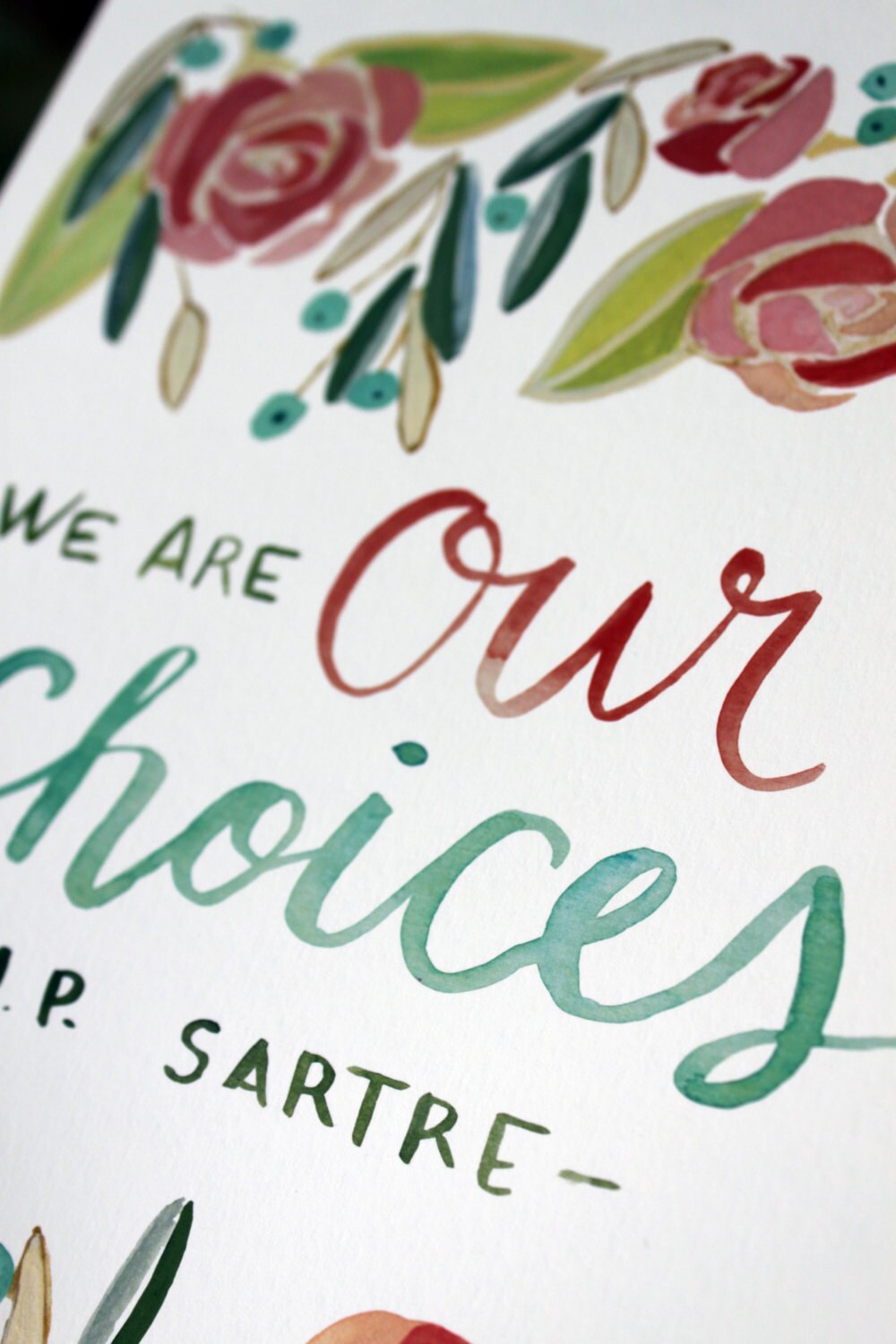We Are Our Choices - Print - Etsy