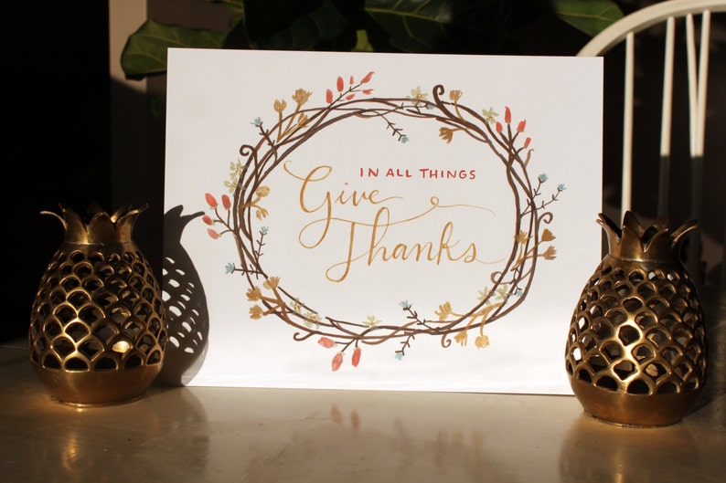 Give Thanks Fall Wreath - Etsy