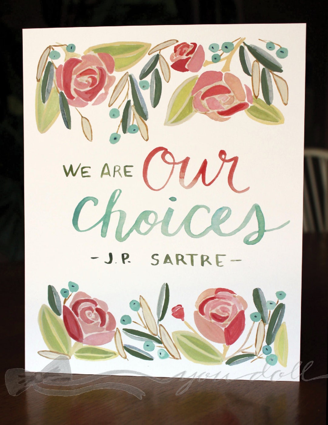 We Are Our Choices - Print - Etsy