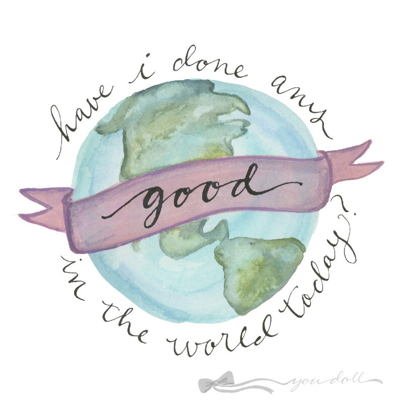 Good in the World Print - Etsy