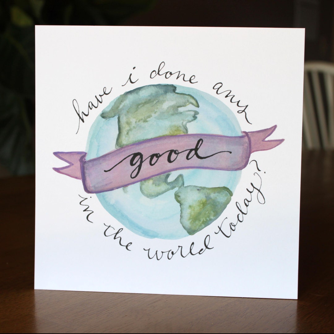 Good in the World Print - Etsy