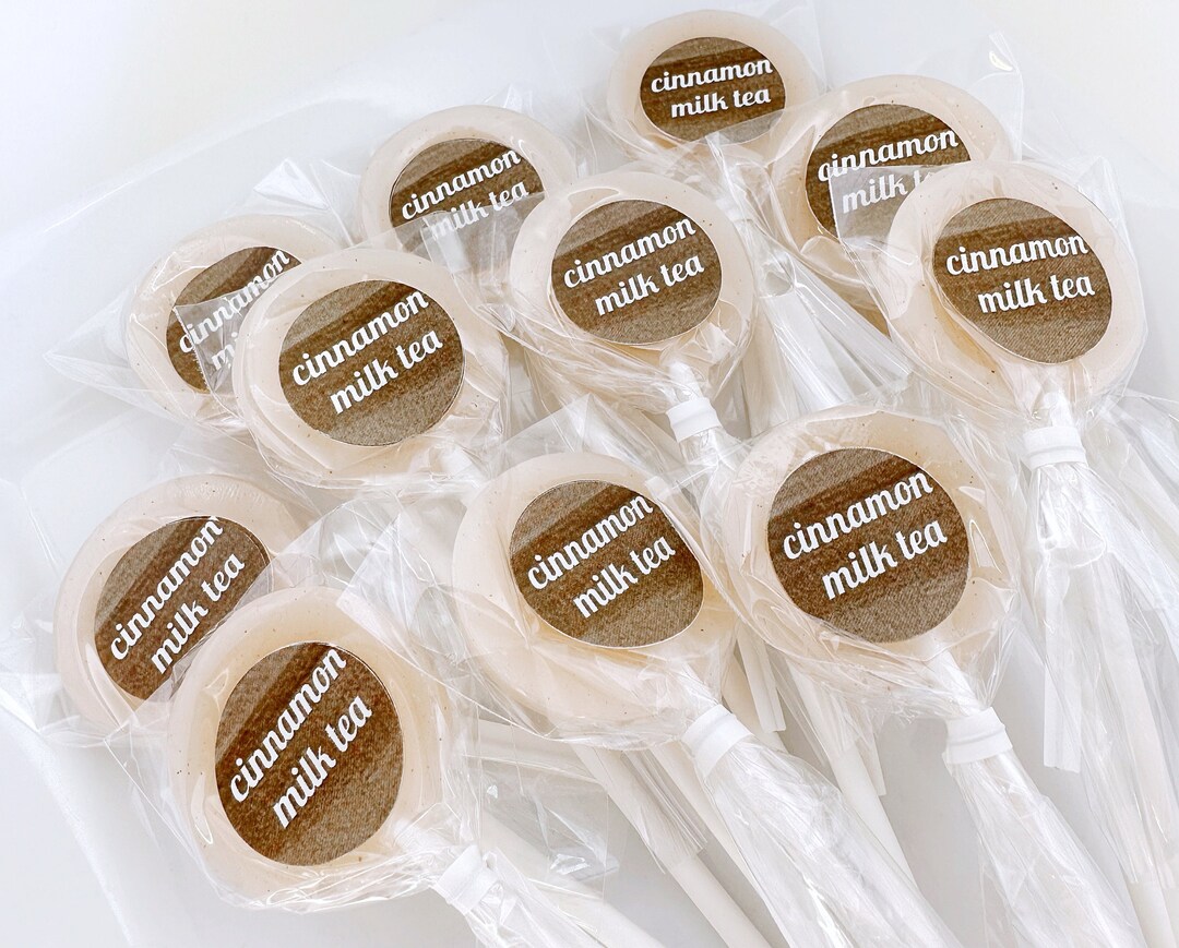 Cinnamon Milk Tea Hard Candy Lollipops - Etsy