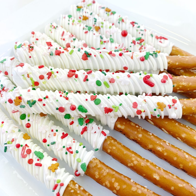 Christmas Pretzel Rods - Etsy