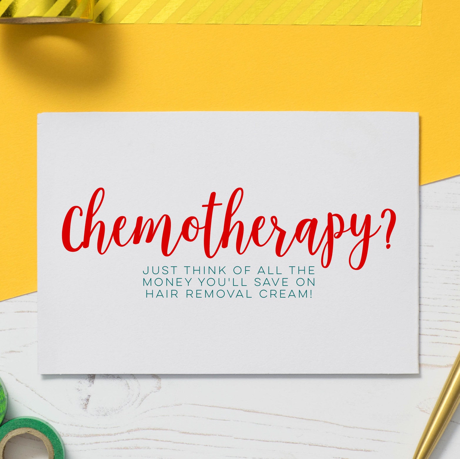 Chemo Card Chemo Humour Funny Illness Card Card for | Etsy