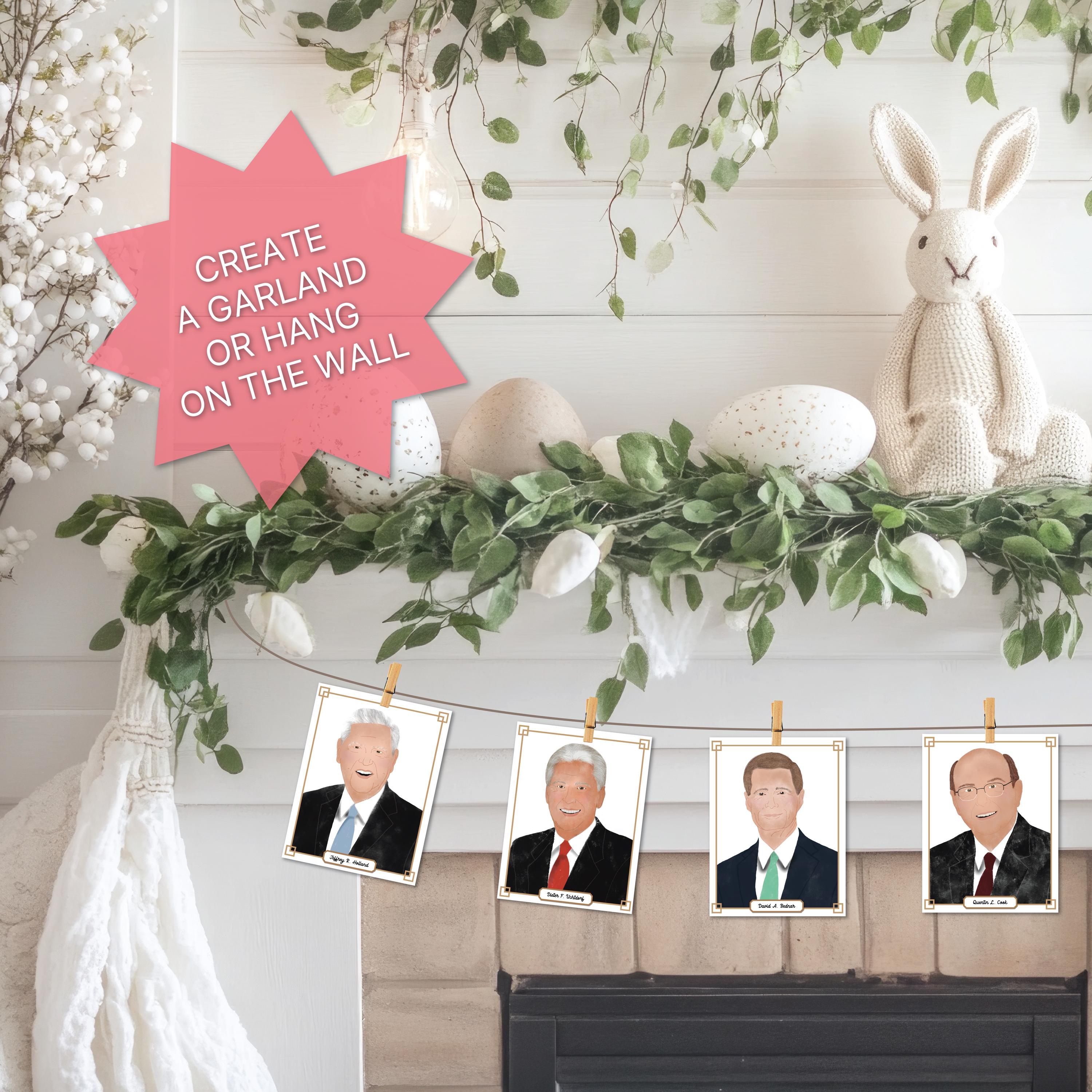 LDS Prophet & Apostle Matching Game: Hand-drawn Recognition Cards ...