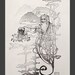 Blind Wizard in Mist Art Print - Art Nouveau Style Wall Decor ...