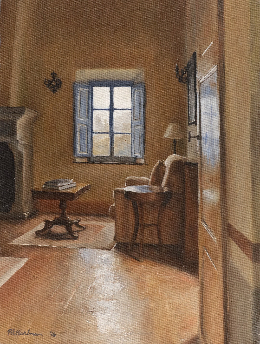 Interior Room - Oil Painting - Prints & Originals - Italy / Tuscany ...