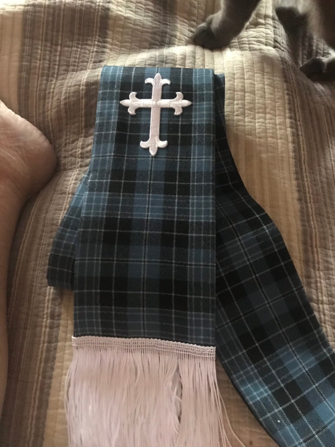 100% Wool Ancient Hunter Scottish Clergy Stole Official Plaid of ...