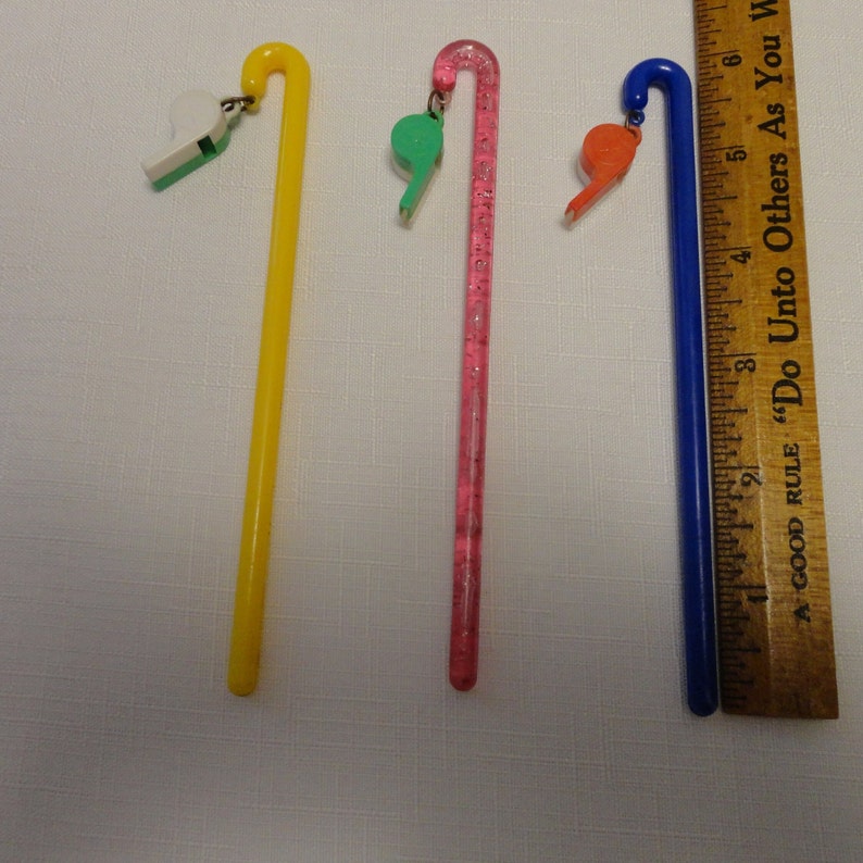 3 Vintage Whistle Swizzle Stick Drink Stir Sticks - Etsy