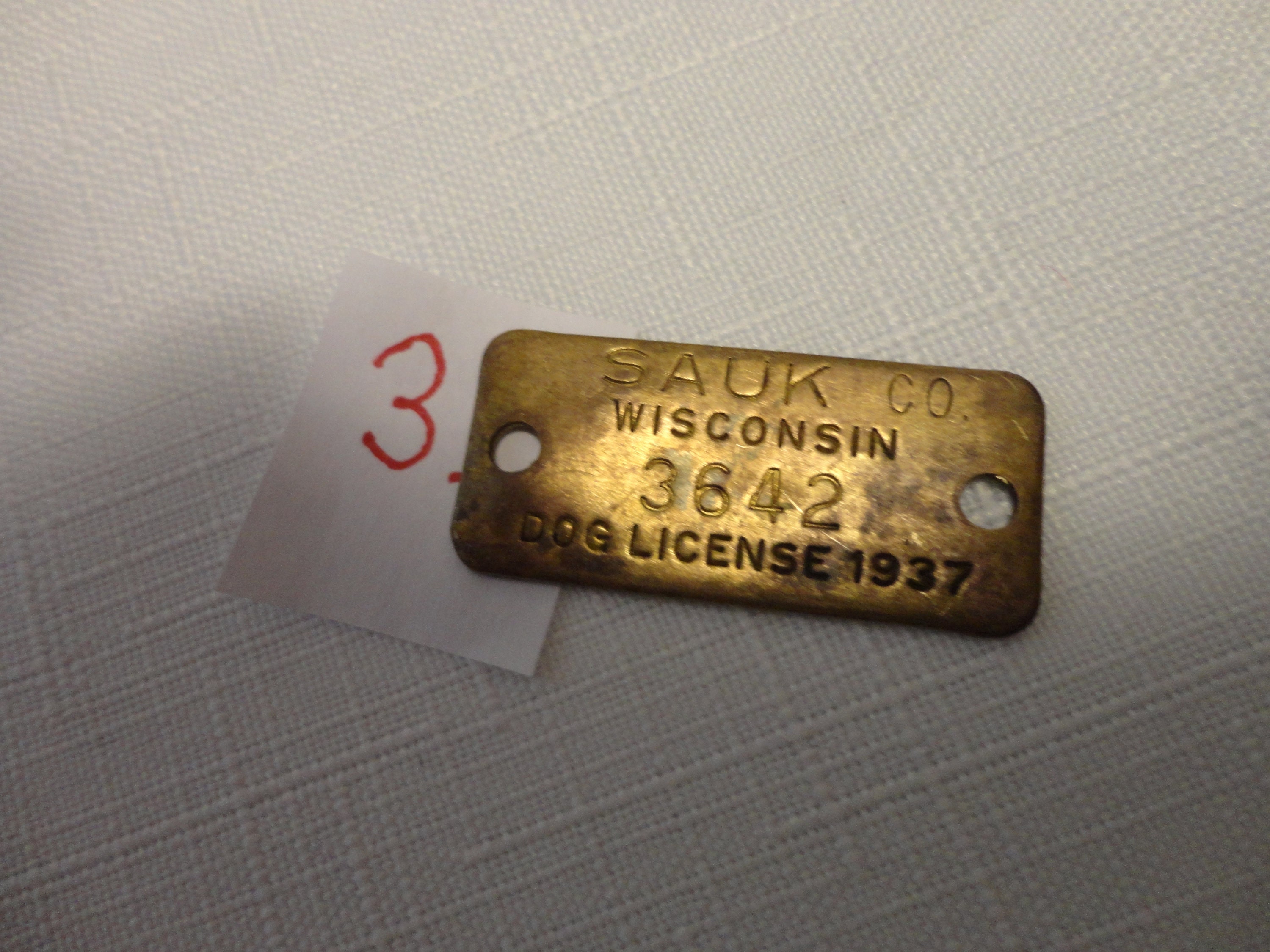 Vintage 1930's-1940's Dog License Tags Sauk Co Wisconsin Your Choice - Etsy