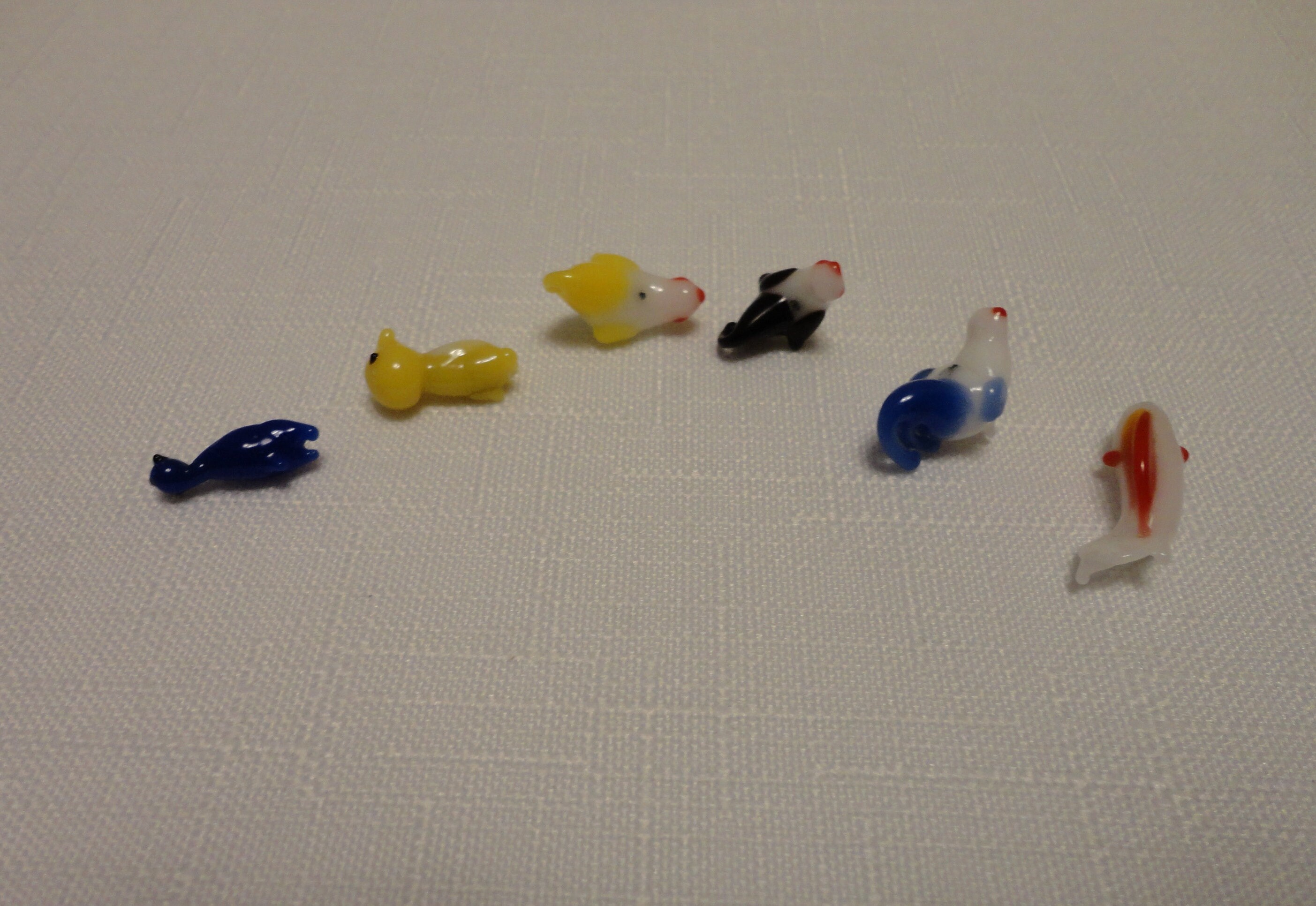 6 Vintage Micro Murano Glass Lamp Work Animals Tiny Animals Crafts ...