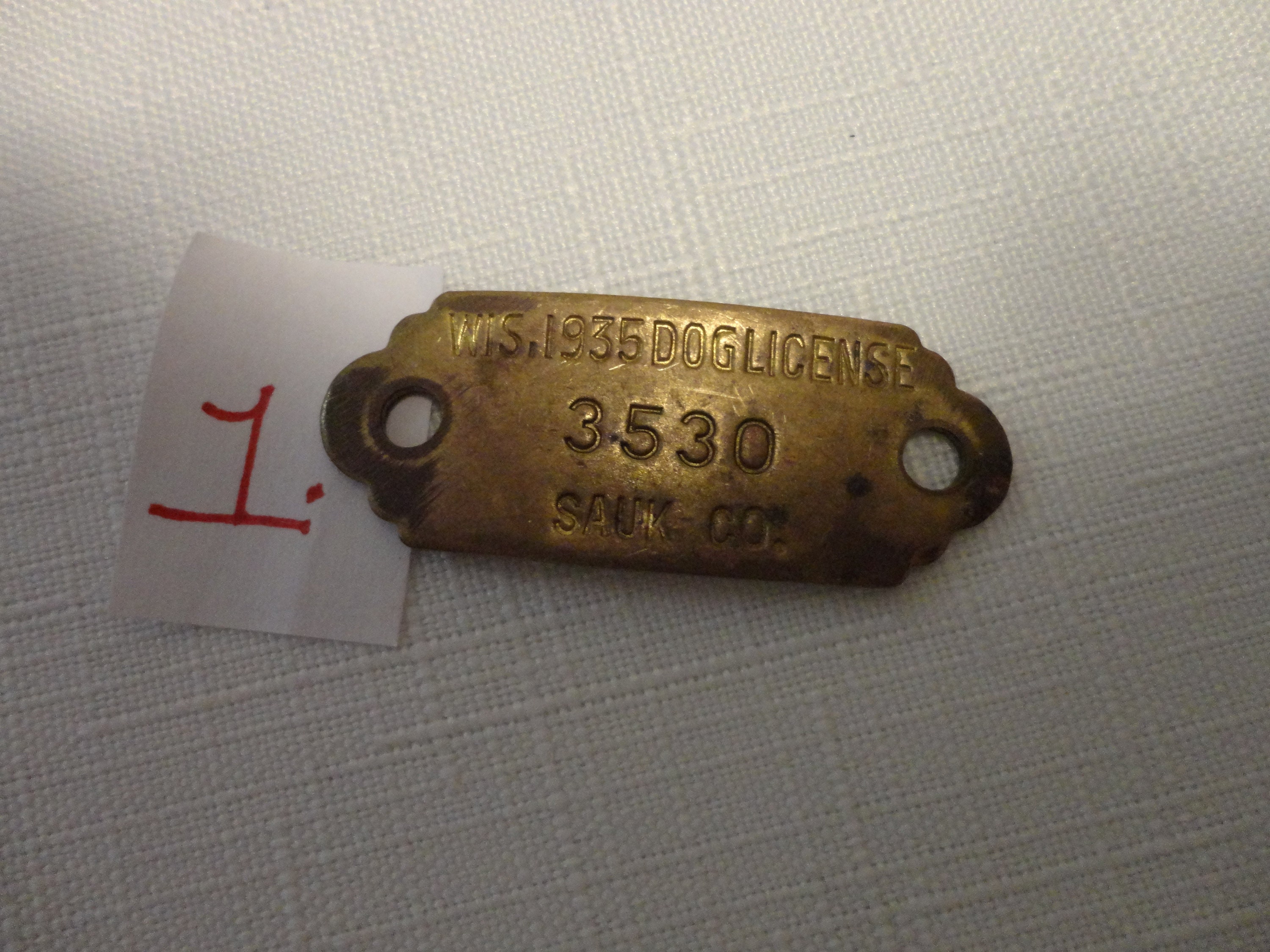 Vintage 1930's-1940's Dog License Tags Sauk Co Wisconsin Your Choice - Etsy