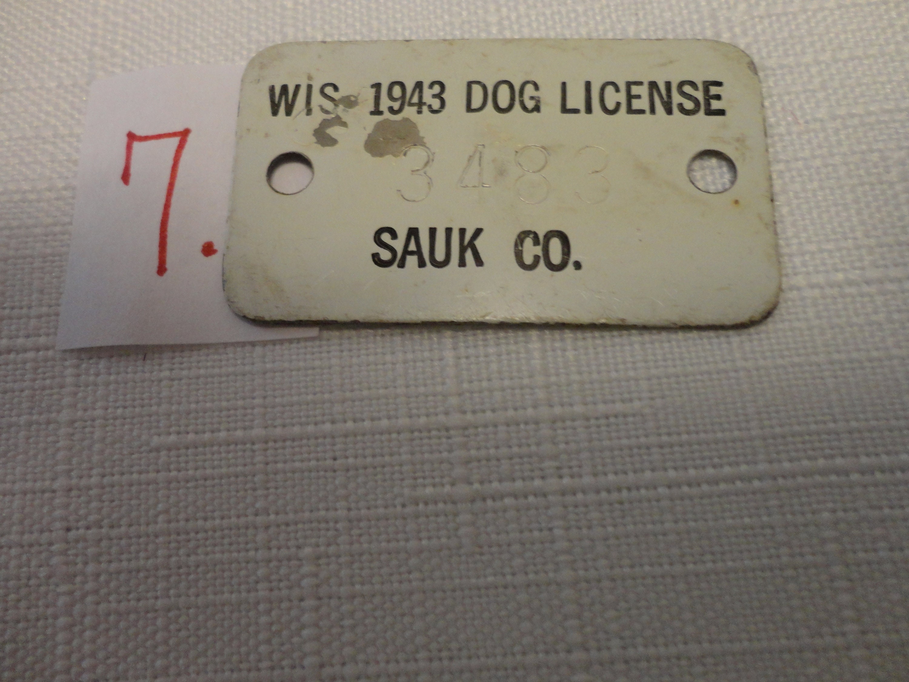 Vintage 1930's-1940's Dog License Tags Sauk Co Wisconsin Your Choice - Etsy