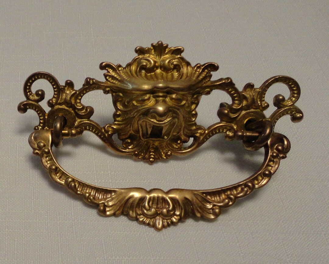 Antique Victorian Japanese Gargoyle Brass Drawer Pull You Choose One - Etsy