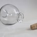 Round Crystal Clear Glass Potion Bottle With Cork Perfect Larping ...