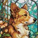 Cross Stitch Pattern "stained Glass Doggo Ii" PDF | Easy Full Coverage ...