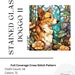 Cross Stitch Pattern "stained Glass Doggo Ii" PDF | Easy Full Coverage ...