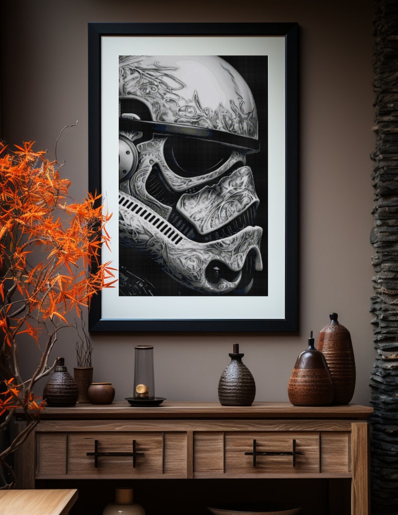 Fantasy Cross Stitch Pattern "cyberpunk Stormtrooper" PDF | Easy Full ...