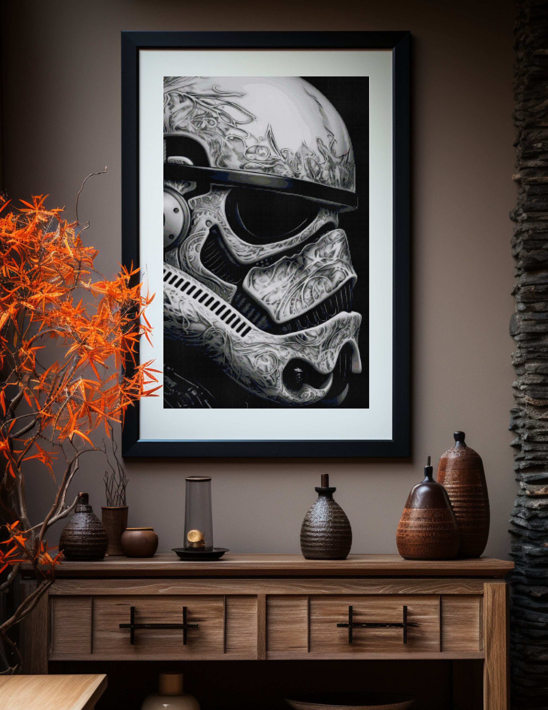 Fantasy Cross Stitch Pattern "cyberpunk Stormtrooper" PDF | Easy Full ...