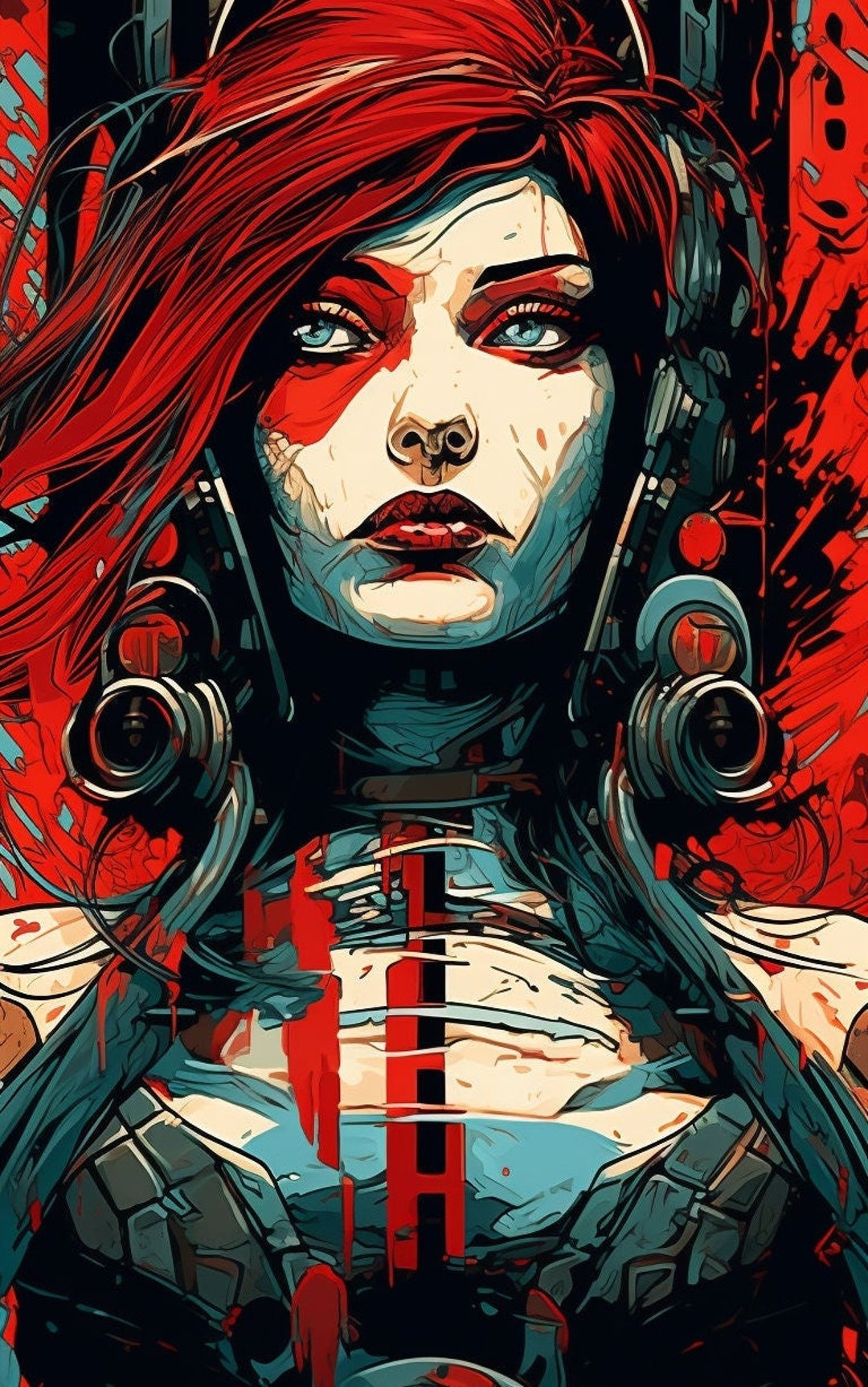 Fantasy Gothic Cross Stitch Pattern "female Transformer" PDF | Easy ...