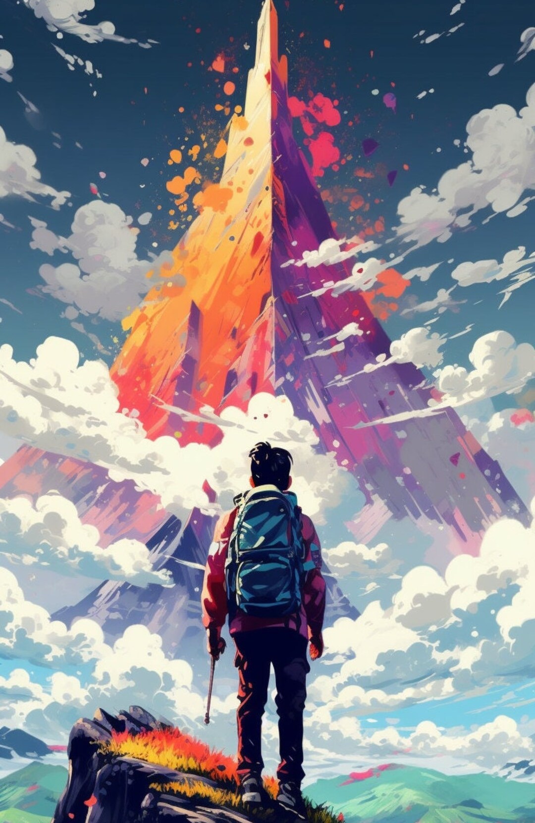 Modern Mountain the Climb Cross Stitch PDF Easy - Etsy