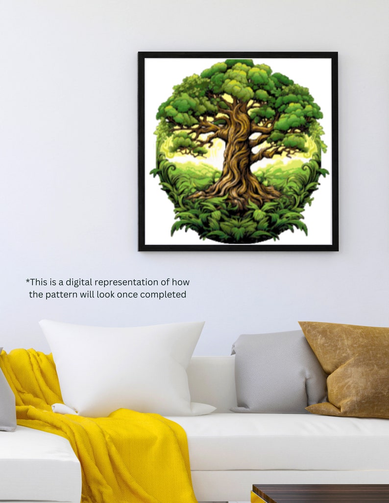 Cross Stitch Pattern "tree of Life" PDF | Easy Full Coverage Counted ...