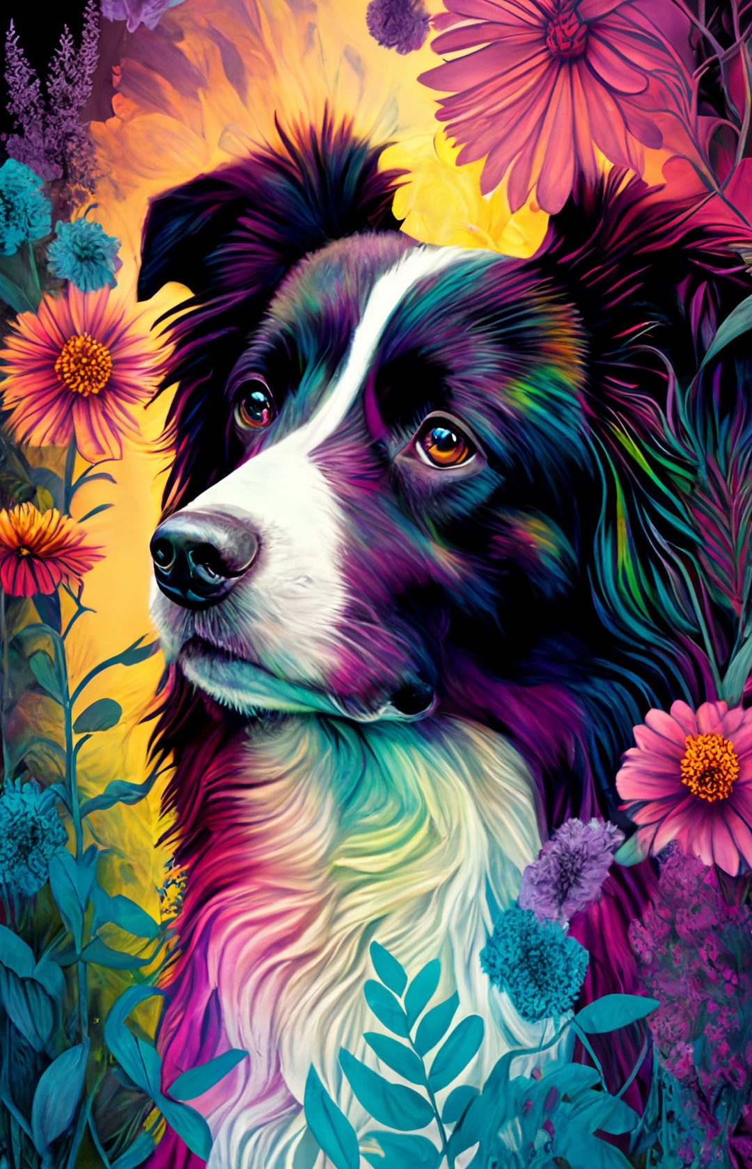 Cross Stitch Pattern "psychedelic Pups" PDF | Easy Full Coverage ...