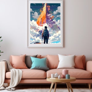 Modern Mountain the Climb Cross Stitch PDF Easy - Etsy