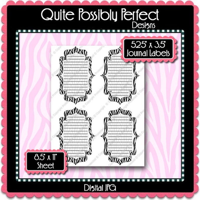 Zebra 4x6 Label Template Word Pensandpieces