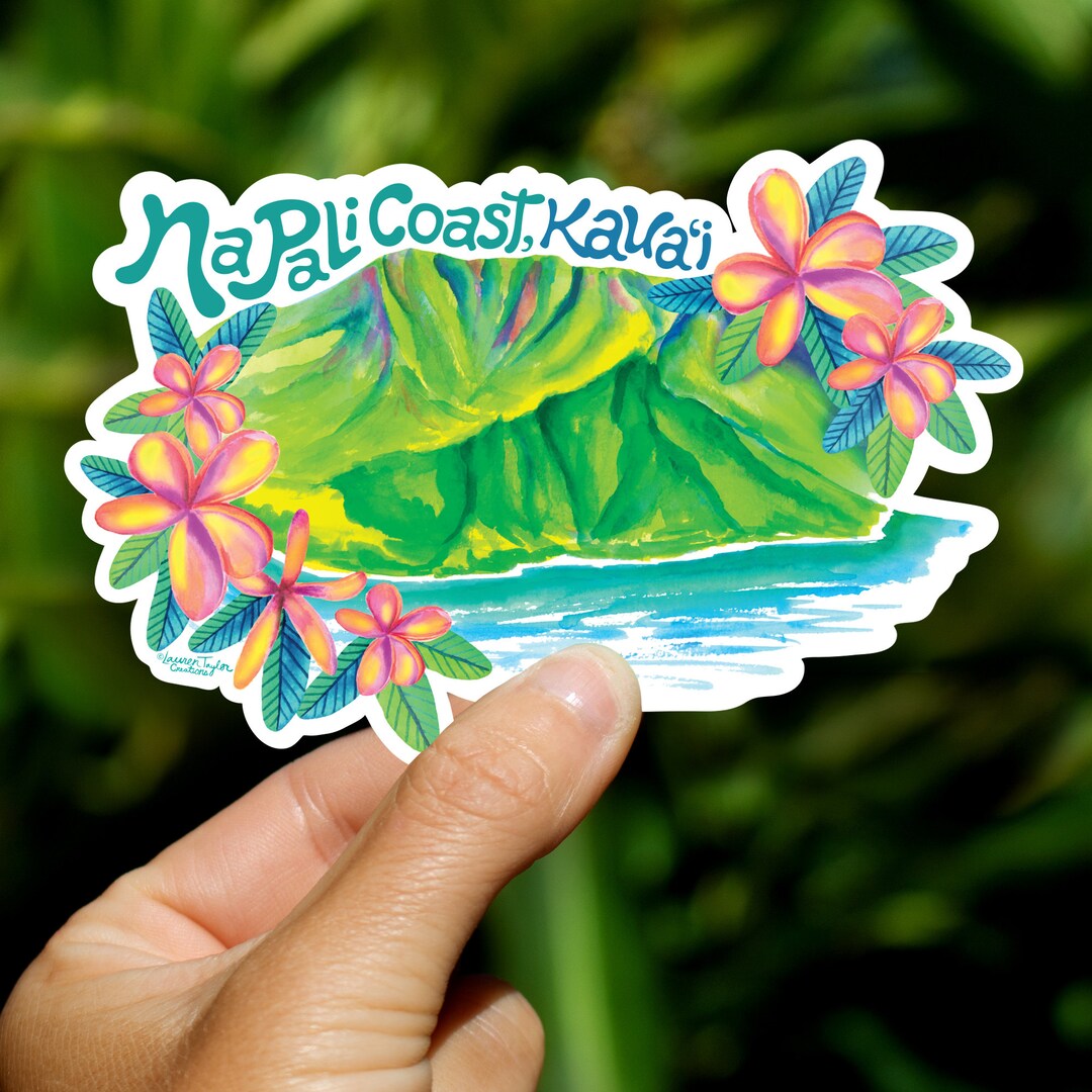 Na Pali Coast Sticker Large, Kauai Gift Ideas, Na Pali Coast Sticker ...
