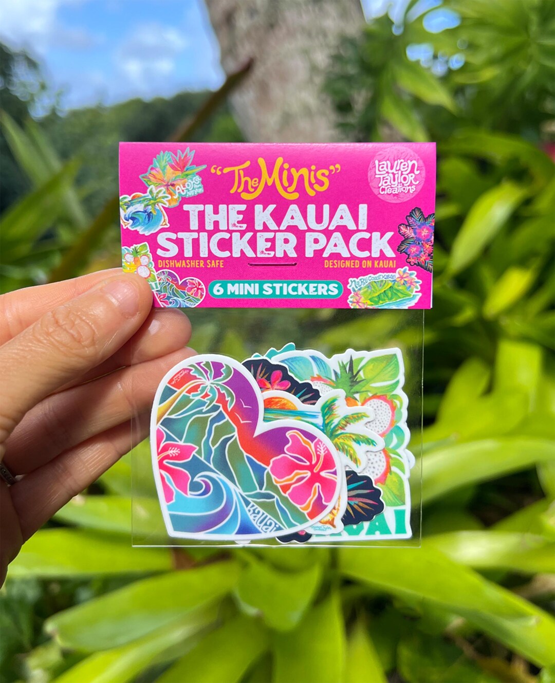 The Minis: the Kauai Sticker Pack, Kauai Stickers, Mini Stickers ...