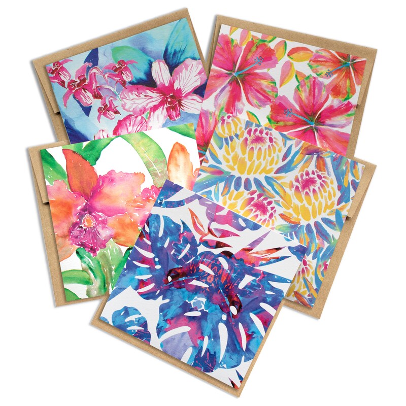 Flower Notecards - Etsy