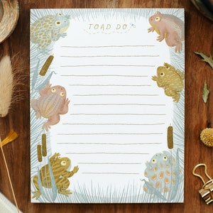 Toad Do | Notepad - Etsy