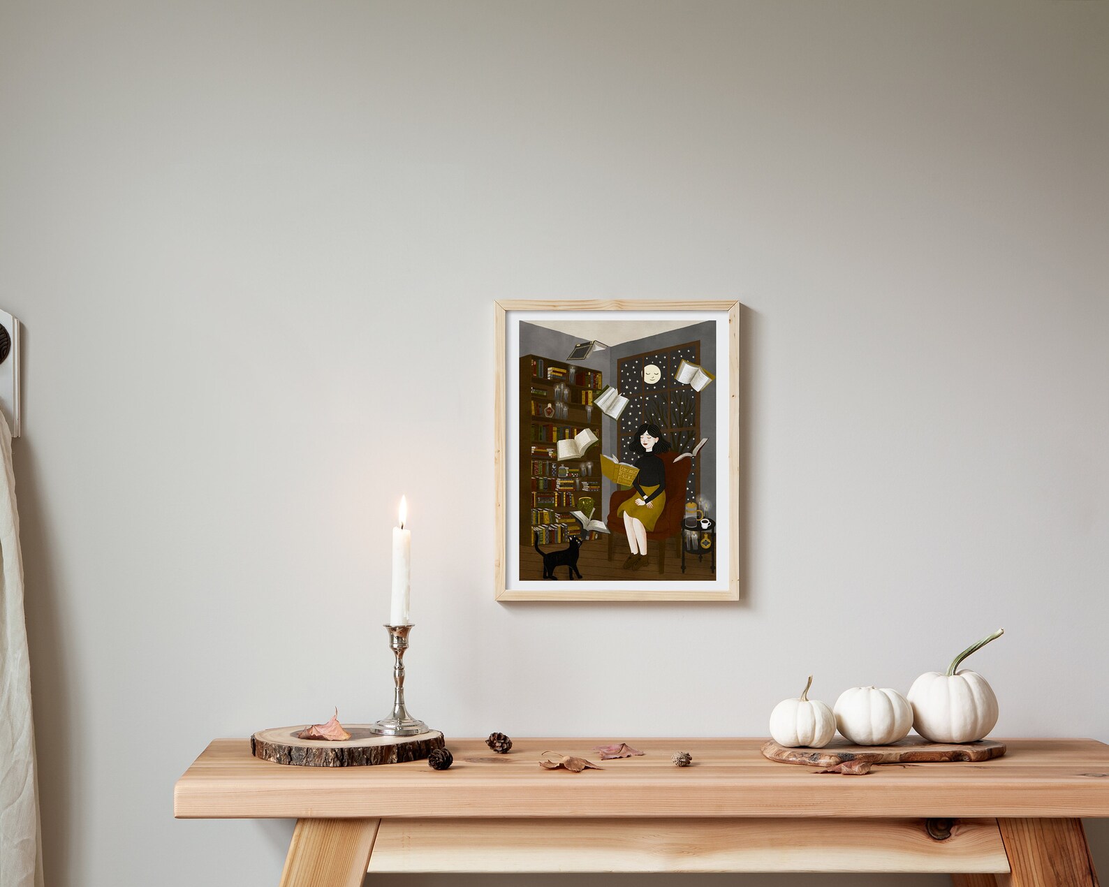 Floating Books | Giclée Art Print, 8x10", 11x14" - Etsy
