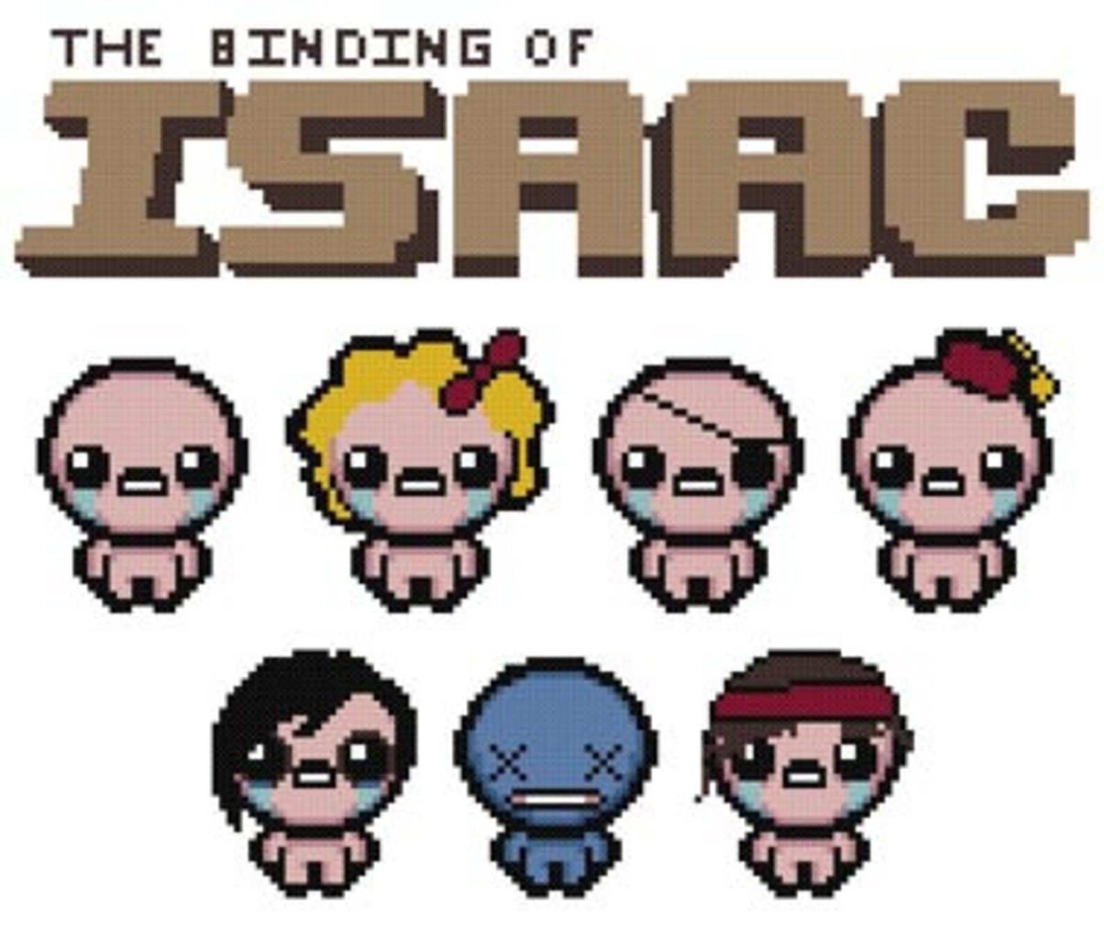Binding of Isaac Cross Stitch Pattern PDF Instant Download - Etsy