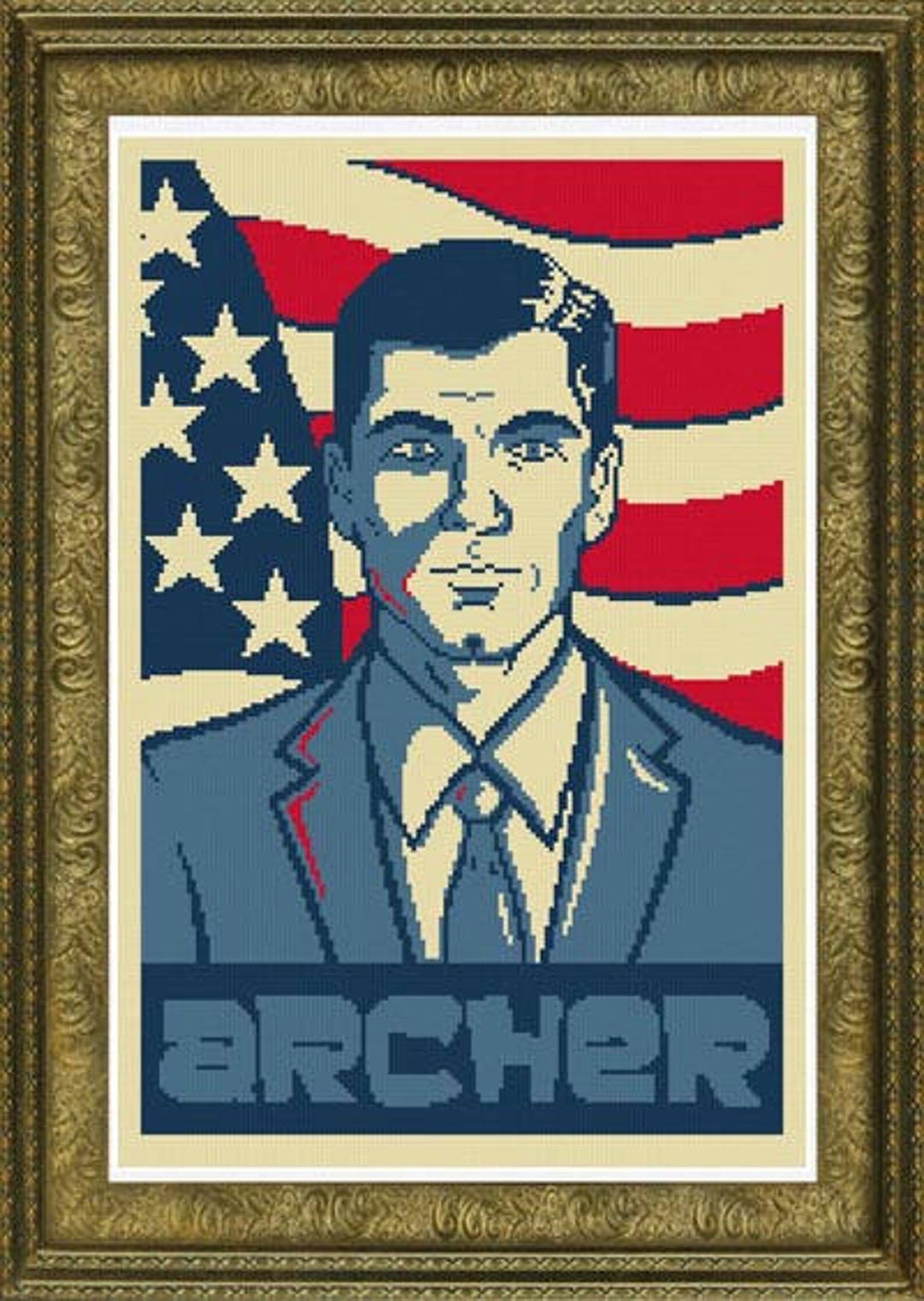 Sterling Archer Cross Stitch Pattern PDF Instant Download - Etsy