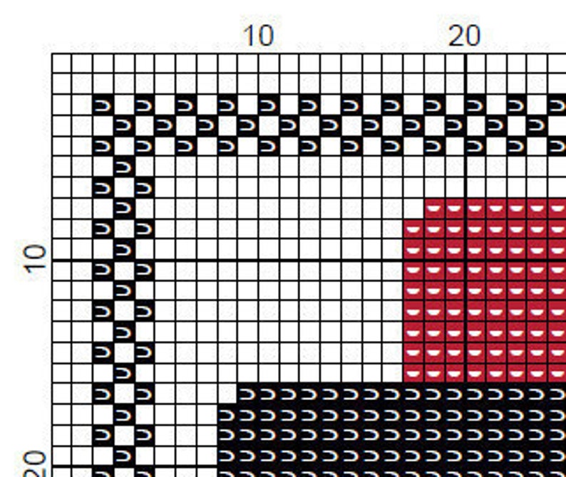 Konami Contra Code Cross Stitch Pattern PDF Instant Download - Etsy