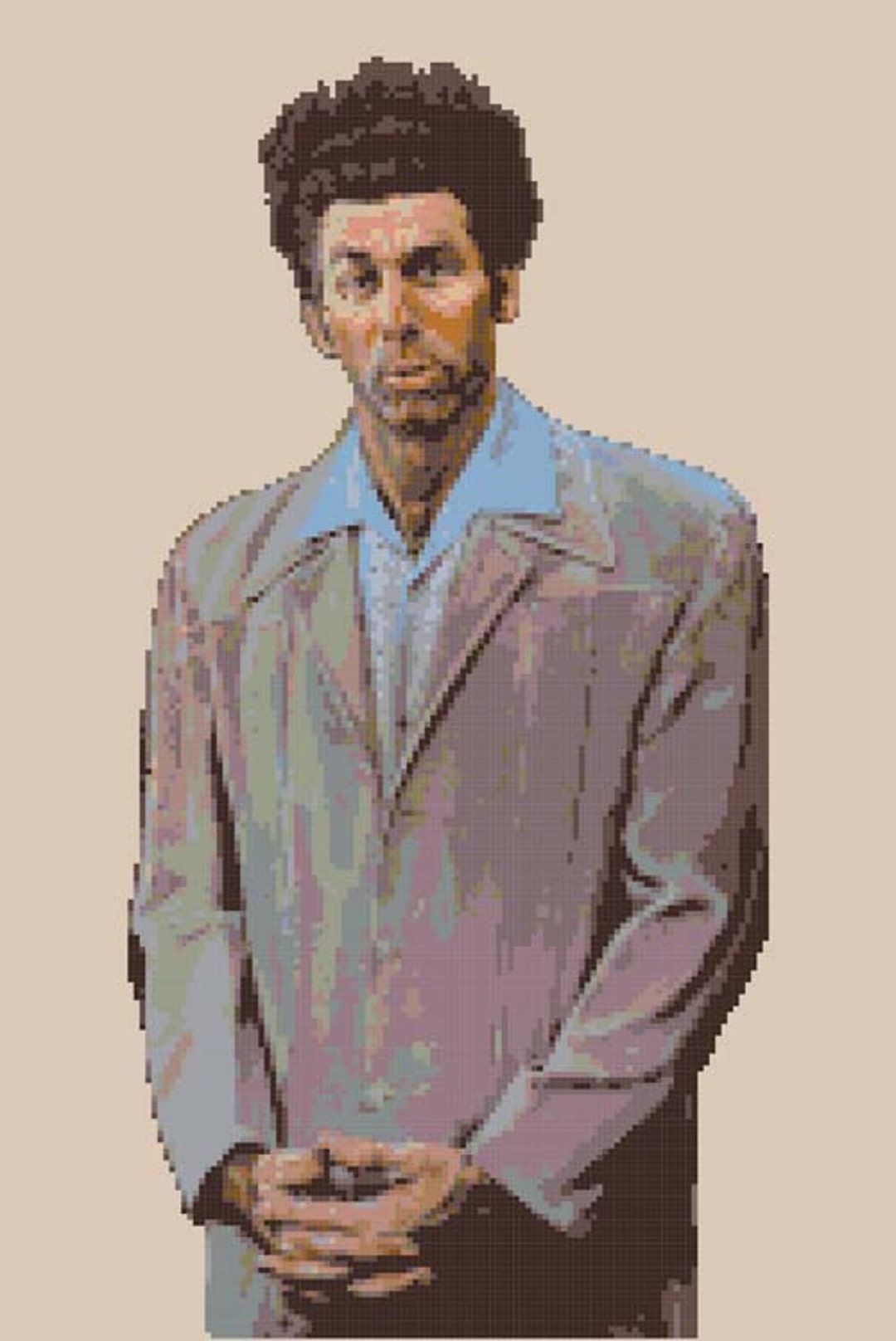 Cosmo Kramer Painting - Cross Stitch Pattern PDF Instant Download - Etsy