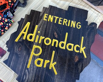 Entering Adirondack Park Sign - Etsy