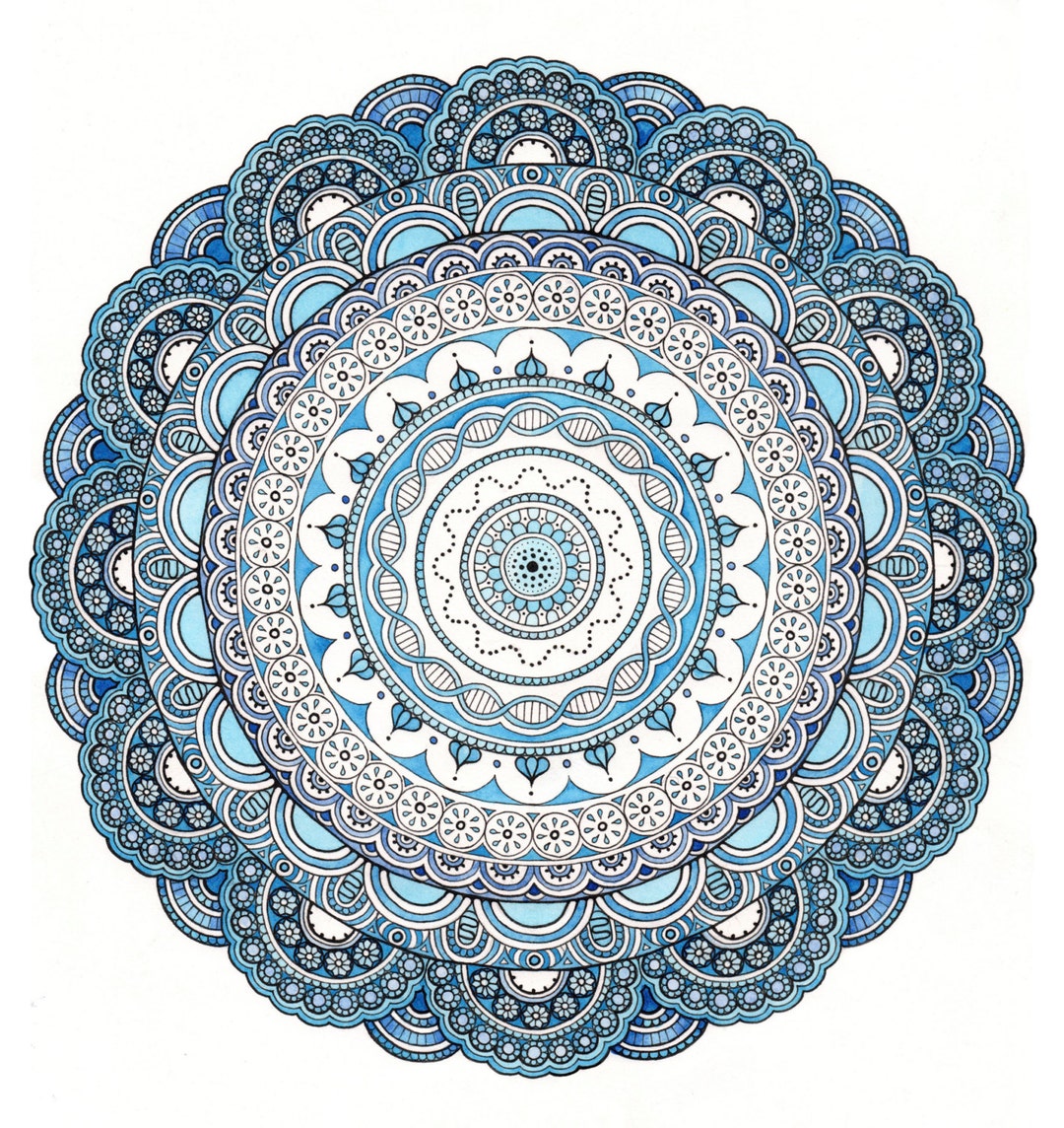 Perfect Health Mandala Print (instant Download) - Etsy